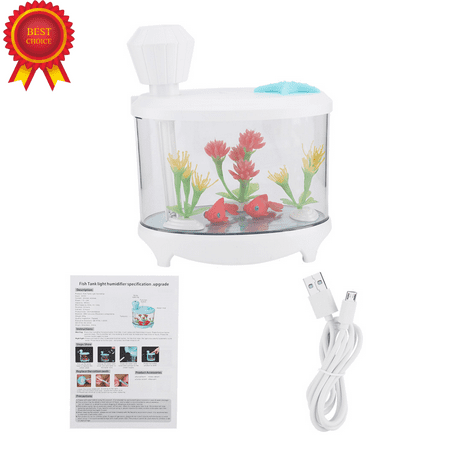 Sonew Fish Tank Micro Landscape Mini USB Air Humidifier Air Purifier for Office Home, Portable ...