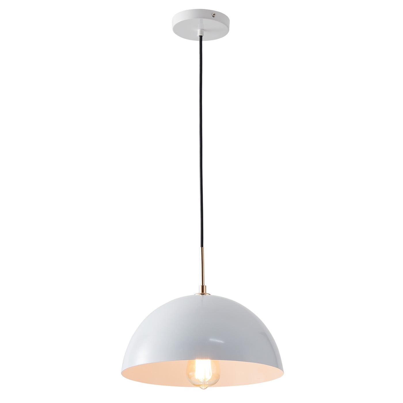 White Dome Pendant Light