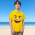 Boys Tops Short Sleeve Prints Gentleman Kids Summer Clothes,Yellow,3-4 ...