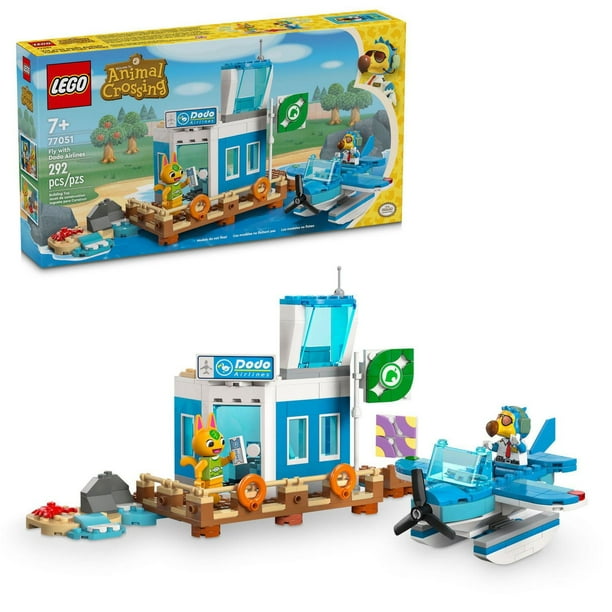 LEGO Animal Crossing Fly with Dodo Airlines Airport Building Set, Video ...