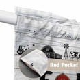 Farm Life Swag Curtain Valance for Window 2 Panels Farmhouse Barn Cow ...