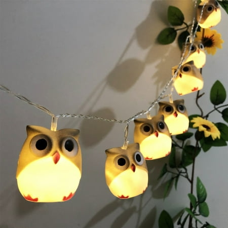 LED Christmas Scary Owl String Lights for Home Bar Patio Indoor Outdoor ...