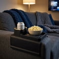 Heavyweight 2-Pack Anti-Spill Sofa Armrest Trays - Silicone Cup Holder ...