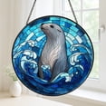 Seal Window Decor – Stained Glass Style Hanging1701 - Walmart.com