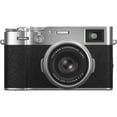 FUJIFILM X100VI Digital Camera (Silver) Bundle with Extra Battery, 3-in ...