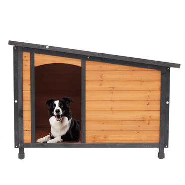 Pawhut Wooden Large Dog House, Perfect for the Porch or Deck and ...