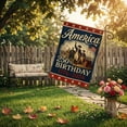 JXKIKOZE 12x18 in America 250th Birthday Garden Flag, 1776-2026 US ...