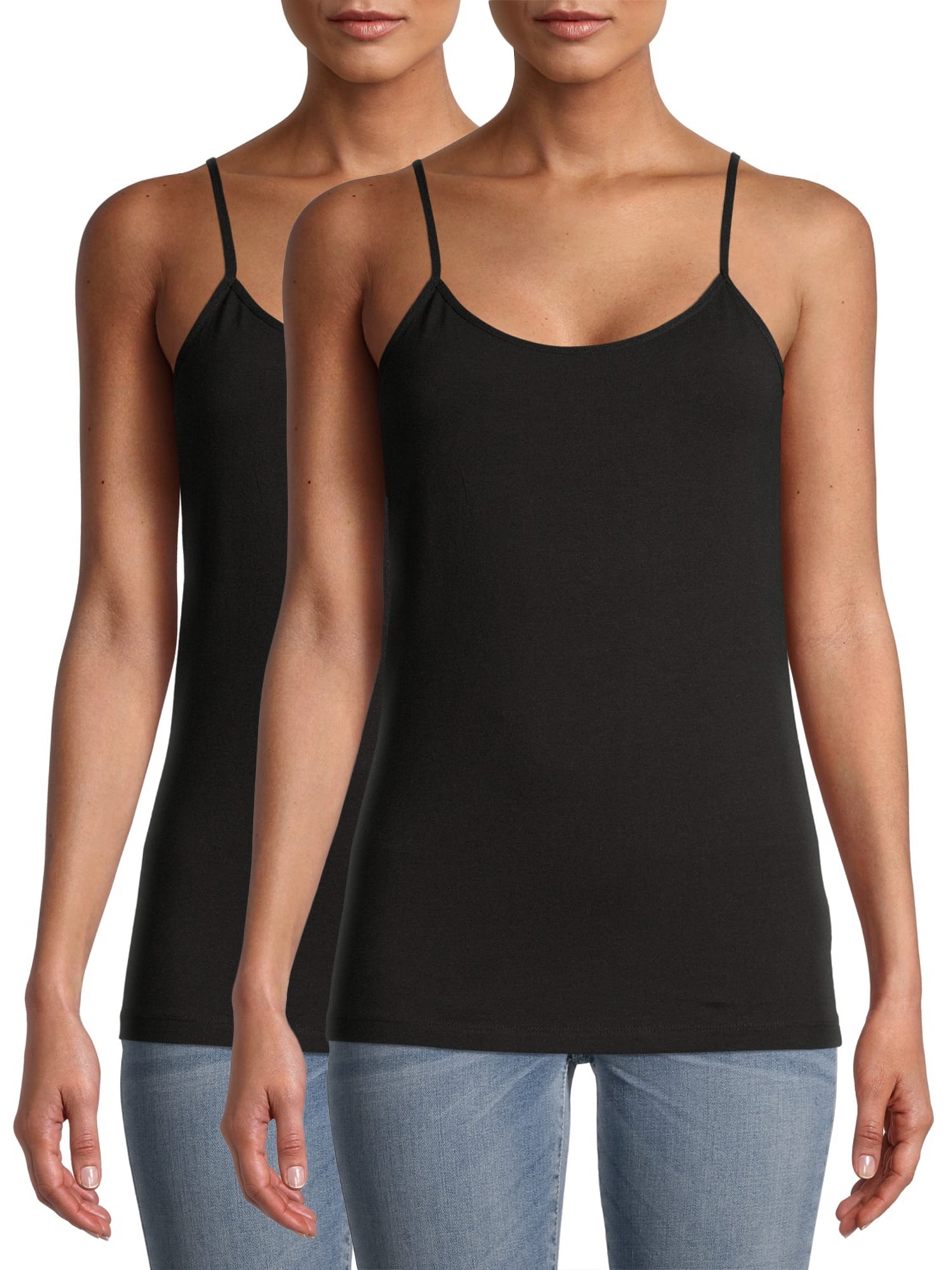Time and Tru - Time and Tru Women's Cami Tank Top, 3-Pack - Walmart.com ...
