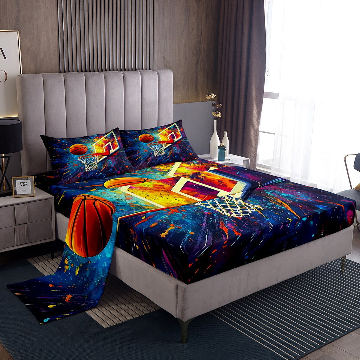 Click here for Erosebridal Boys Basketball Bed Sheets Set Full Si... prices