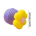 Colorful Flower Cat Toy Balls, Durable Rope Woven & Plush Cat Toys for ...