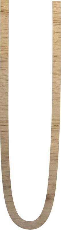 Real Wooden Alphabet Letter U, Wall Hanging 8'' Tall Craft Wood Letter ...