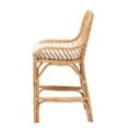 Baxton Studio Arween Modern Bohemian Natural Brown Rattan Counter Stool - Walmart.com