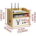 Catekro Wooden WiFi Router Storage Box Wall Shelves Stuff 3 ...