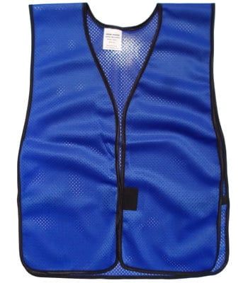 Royal Blue Safety Vests - Soft Mesh Plain Vests - Walmart.com