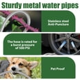 6Ft Stainless Steel Garden Hose Extension Connector, Short Metal Water ...