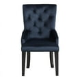 ACME Varian II Velvet Tufted Side Chair with Nail-head Trim in Black ...