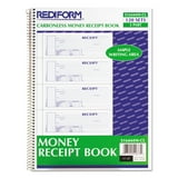 Rediform, REDS16444WCL, 3-part Wirebound Money Receipt Book, 1 Each ...