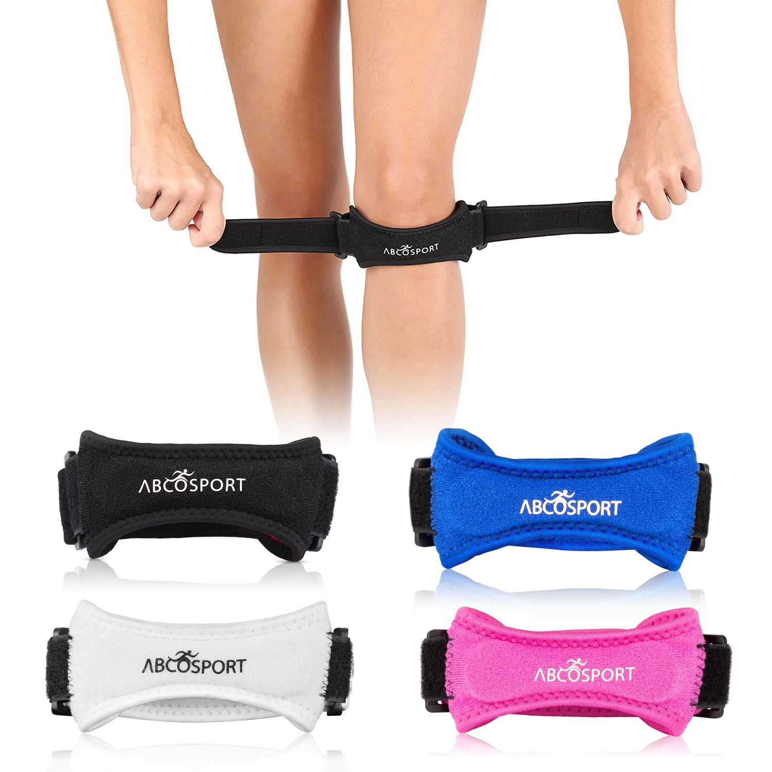 Abco Tech Patella Knee Strap for Knee Pain Relief - Knee Brace for ...