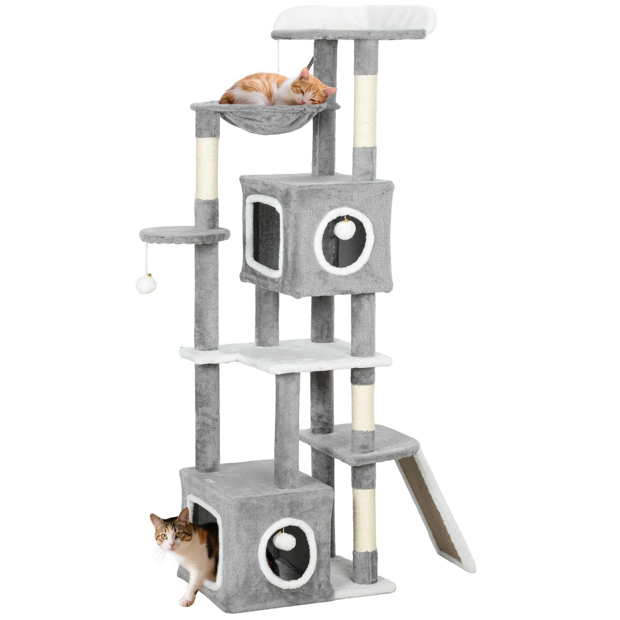 Click here for Pawhut 65 Inch Cat Tree  Multi-Level Cat Tower Wit... prices