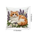 Eespoir Short Lint Embroidery Pillow Cover, 18inch 3D Decorative ...