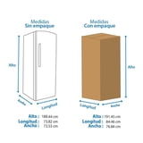 Refrigerador 19 Pies Mabe RMS510IAMRP0 Black Stainless Steel con ...