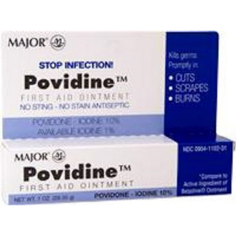 Major Povidone Iodine 10 % Generic for Betadine Ointment, 1 Oz ...