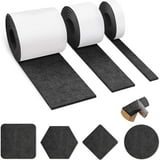 3 Packs Felt Furniture Pads, Heavy Duty Felt Strip Roll with Adhesive ...