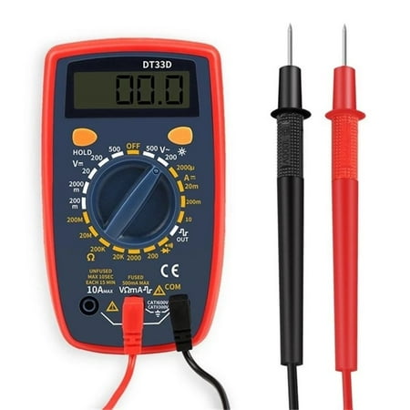 Multimeter 2000 Counts Digital Multimeter with DC AC Voltmeter and Ohm ...