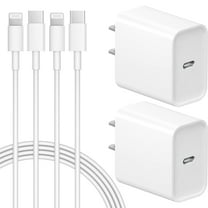 Apple MFi Certified 20W PD USB-C Fast Charger with 6FT Lightning Cord for iPhone 14/13/12/11 ...