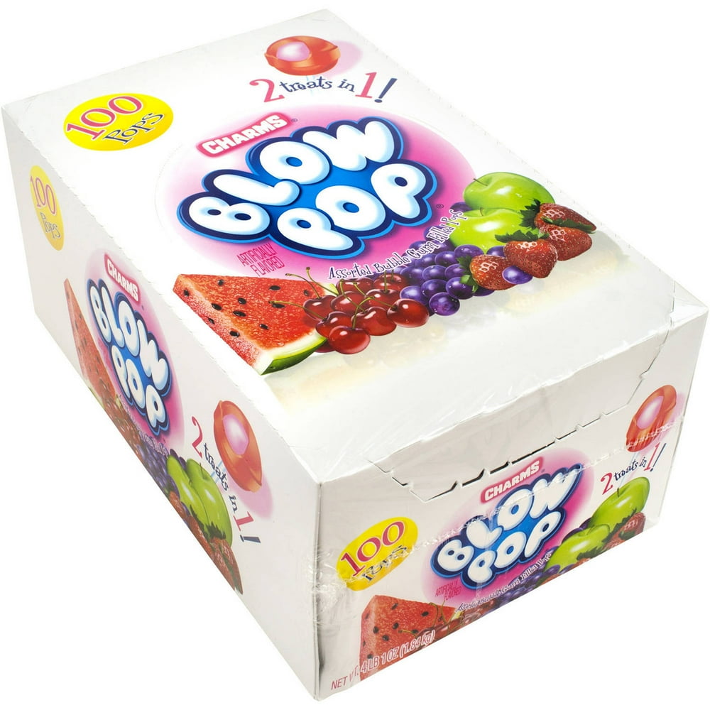 Charms Assorted Blow Pops, 100 count - Walmart.com - Walmart.com