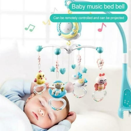 Infant Mobile Music Box with Ceiling Projector Sleep Music Baby Bed Bed ...