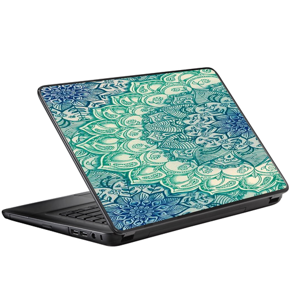 Skin Decal For Hp 2000 Laptop (2013-14) 15.6" 15" / Blue Green Mandala ...