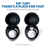 Cirkul 26oz StrawSip Flip Water Bottle, Stainless Steel, Double Wall ...