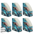 Sea Turtle 6 Pack Magazine File Holders Desktop File Organizer Document ...
