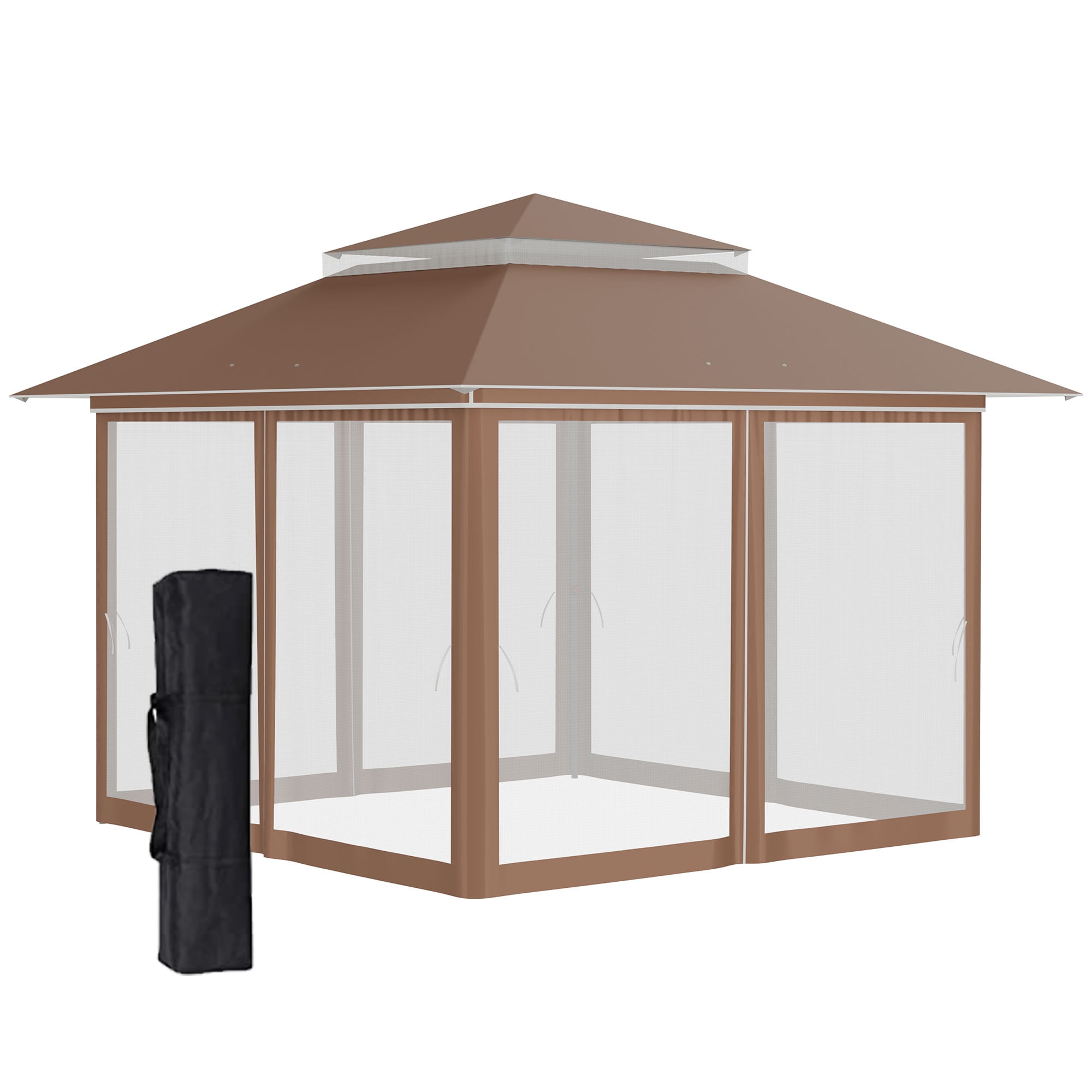 outsunny-12-x-12-pop-up-canopy-tent-with-netting-and-carry-bag