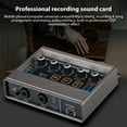 Audio Interface Professional Recording XLR Audio Interface DSP Reverb ...