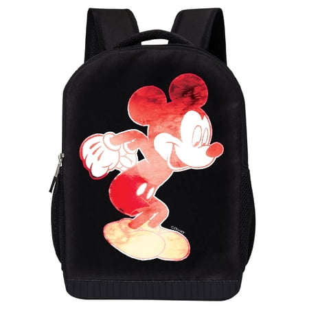 Disney Mickey Mouse Black Backpack for Kids and Adults - 17 Inch Air ...
