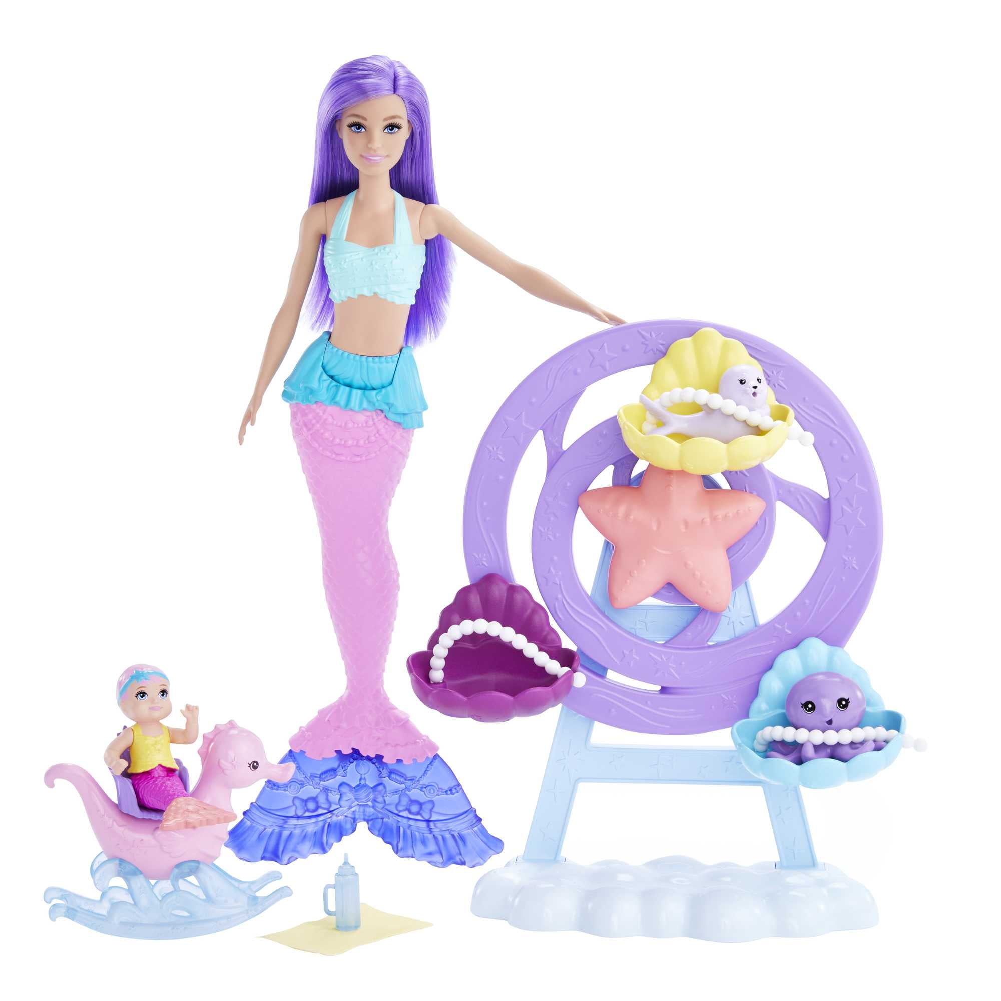 Click here for Barbie Mermaid Doll  Nurturing Playset With Merbab... prices