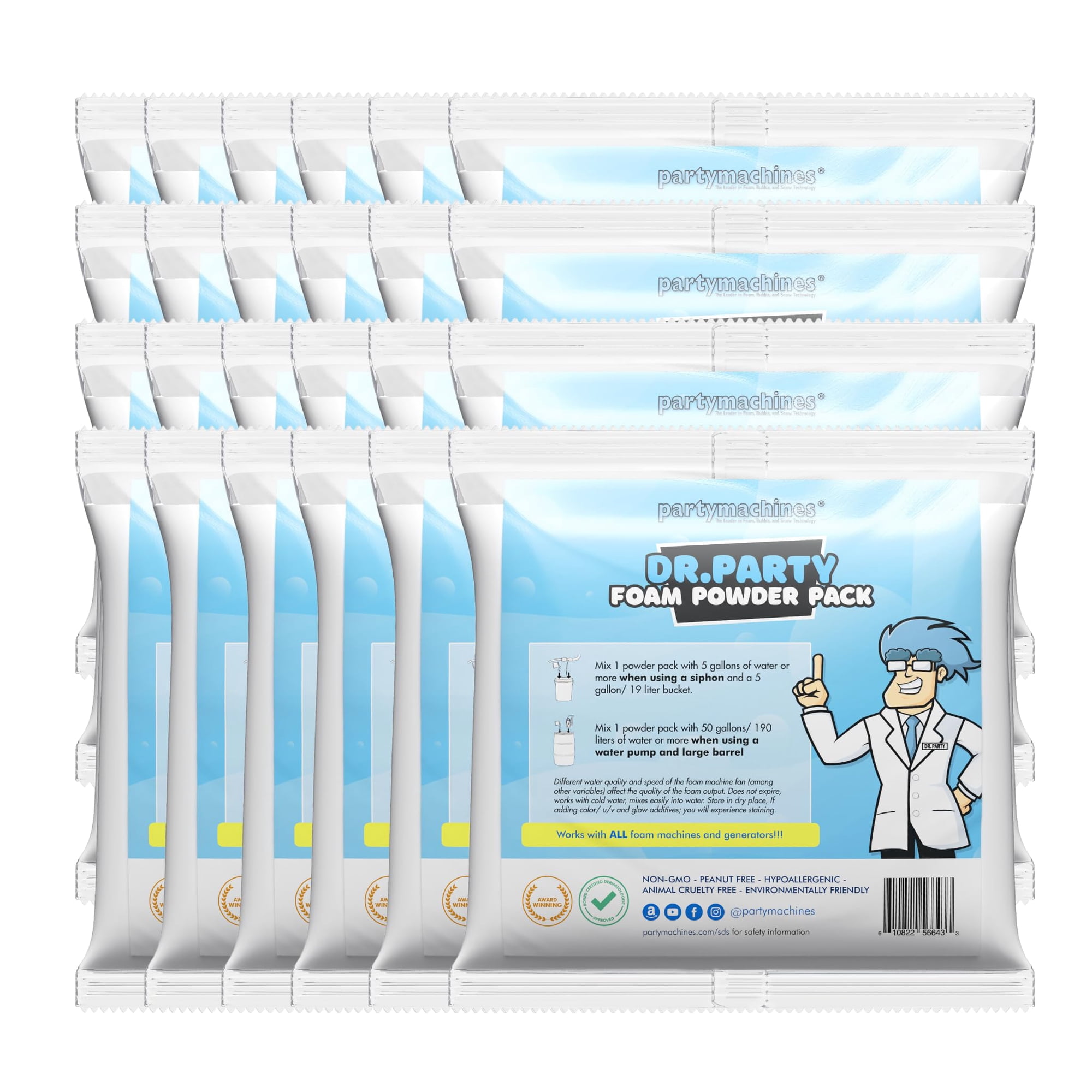 Click here for Partymachines Foam Solution - Powder Pack Of 24 Fo... prices