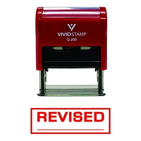 excelmark scanned self-inking rubber stamp - (a1539-red ink) - Walmart.com