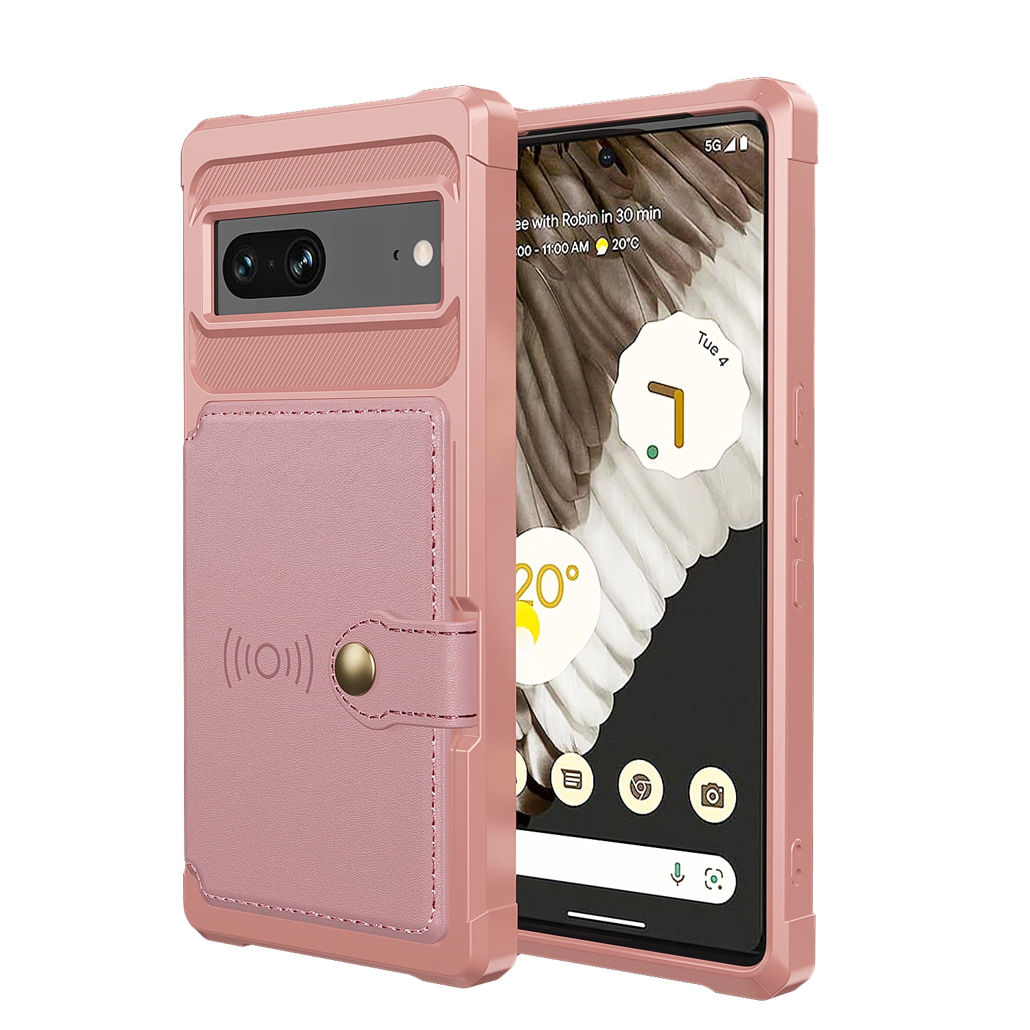 ELEHOLD Case for Google Pixel 7 Pro 2022, Wallet Credit Card Slot PU ...