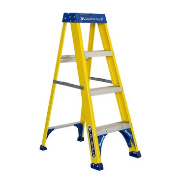 Louisville, 4-foot Fiberglass Step Ladder, 300 Pound Duty Rating ...