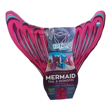 Fin Fun Mermaid Monofin: Kids Swim Fin with Tail Insert for Pool, Youth ...