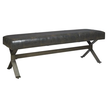 Studio Designs Home Parvise Bench, Charcoal and Stone - Walmart.com