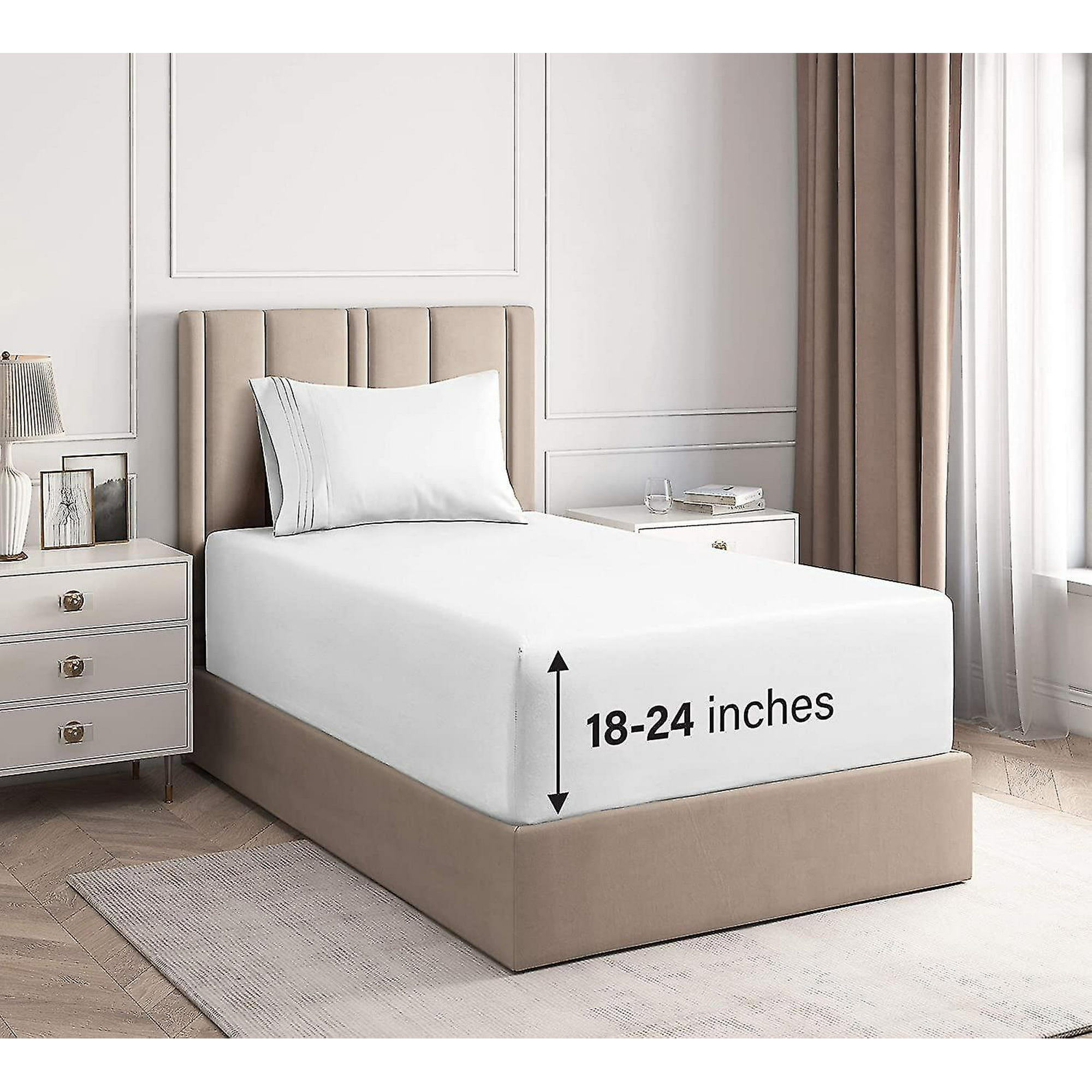 Click here for Youyo Extra Deep Pocket Sheets-4 Piece Sheet Set-K... prices