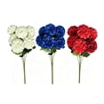 3PCS 4th of July Artificial Chrysanthemum Bouquet Set - Red White Blue ...