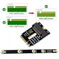 2230 NGFF A+E-Key Male to NVME M-key Female Extension PCI-E 4.0 Adapter ...