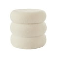 Mainstays Boucle Cloud Storage Ottoman, Cream - Walmart.com