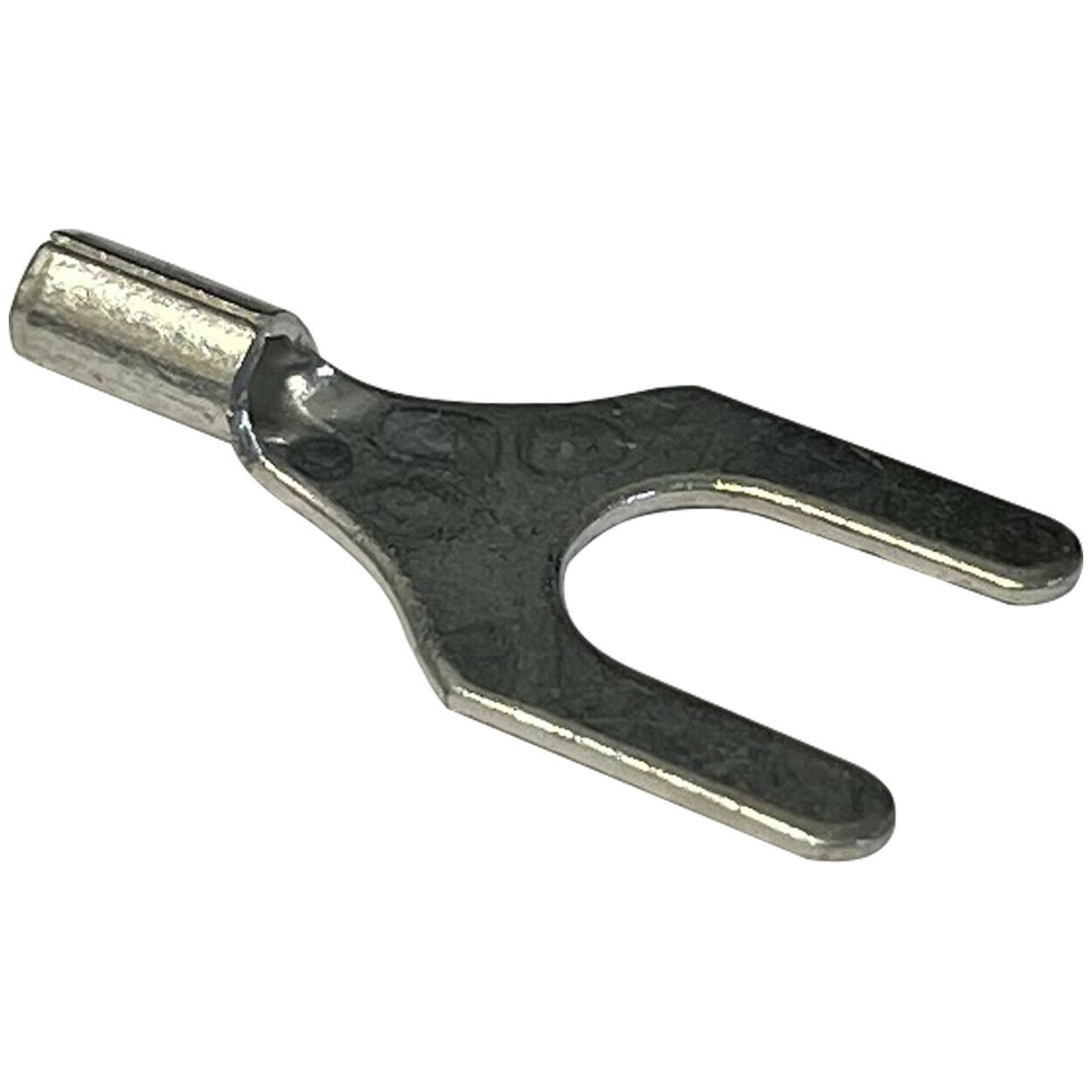 (100) Non-Insulated 22-18 AWG Gauge Spade Connector 1/4" Stud ...