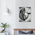 Nawypu Christian Lion Wall Art Scripture Bible Verse Wall Decor Lion of Judah Poster Religious ...